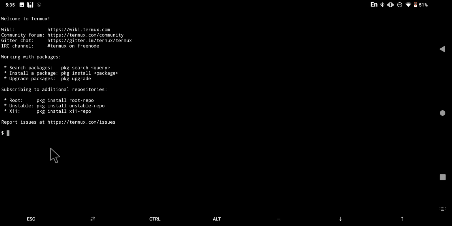 the real pocket note pc : cosmo communicatorでTermuxの扉を覗く