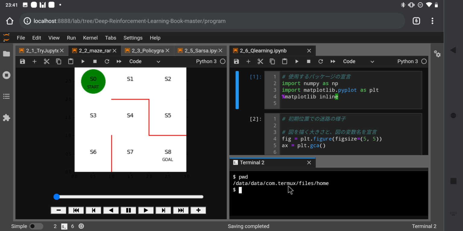 【簡易版：androidのブラウザで実現するpython環境について】androidで実現する機械学習pytorch Scikit 